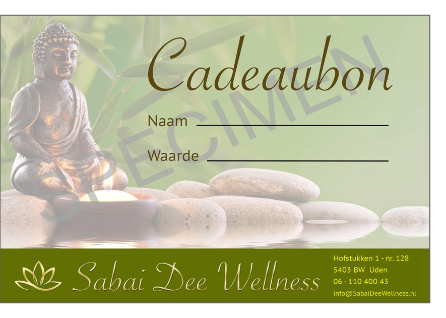 Sabai Dee Wellness | Cadeaubon